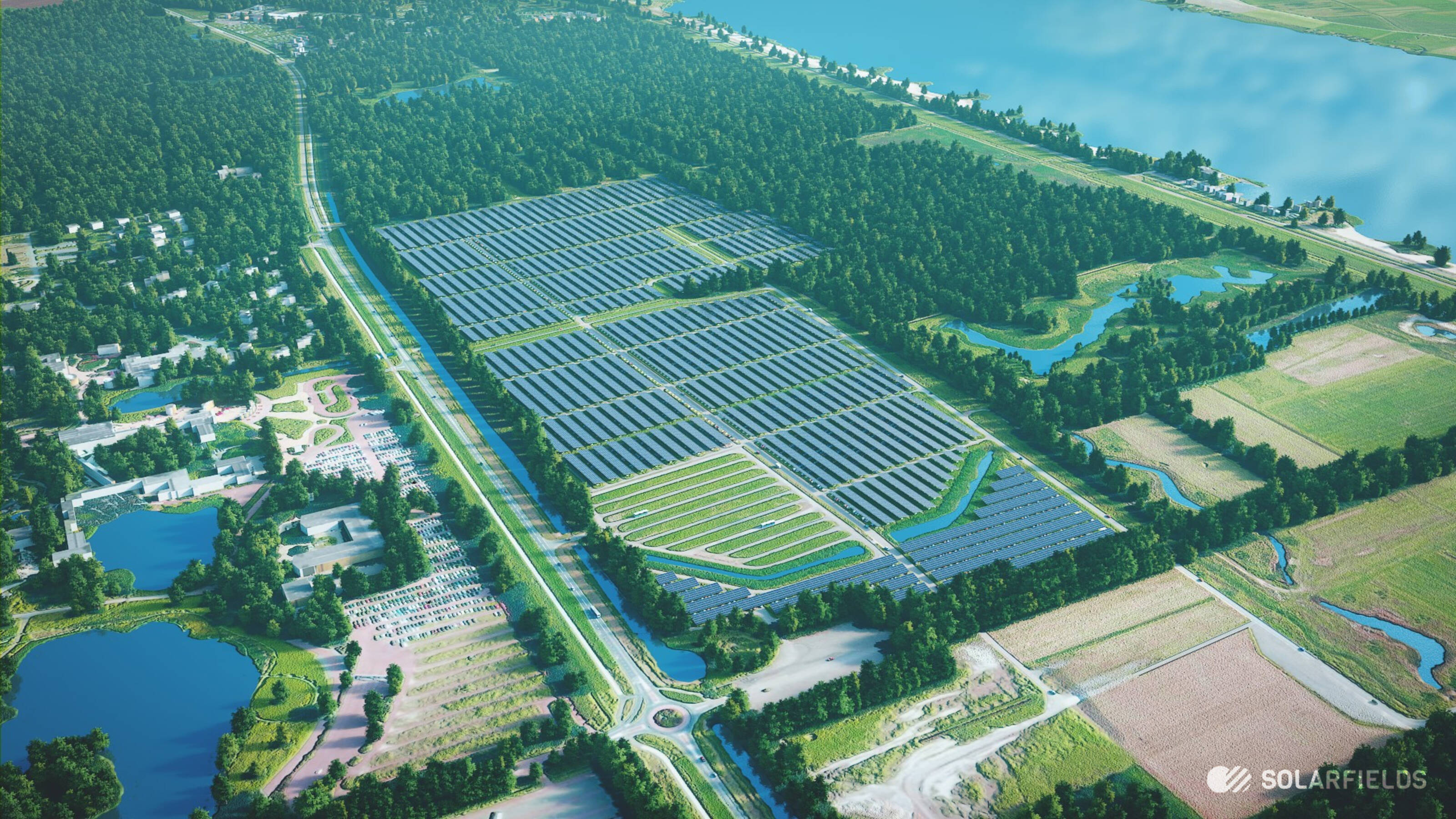 Terrein Lowlands krijgt carport van 90.000 zonnepanelen | NOS