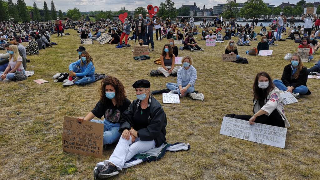 Anti-racismeprotesten in Zwolle en Maastricht