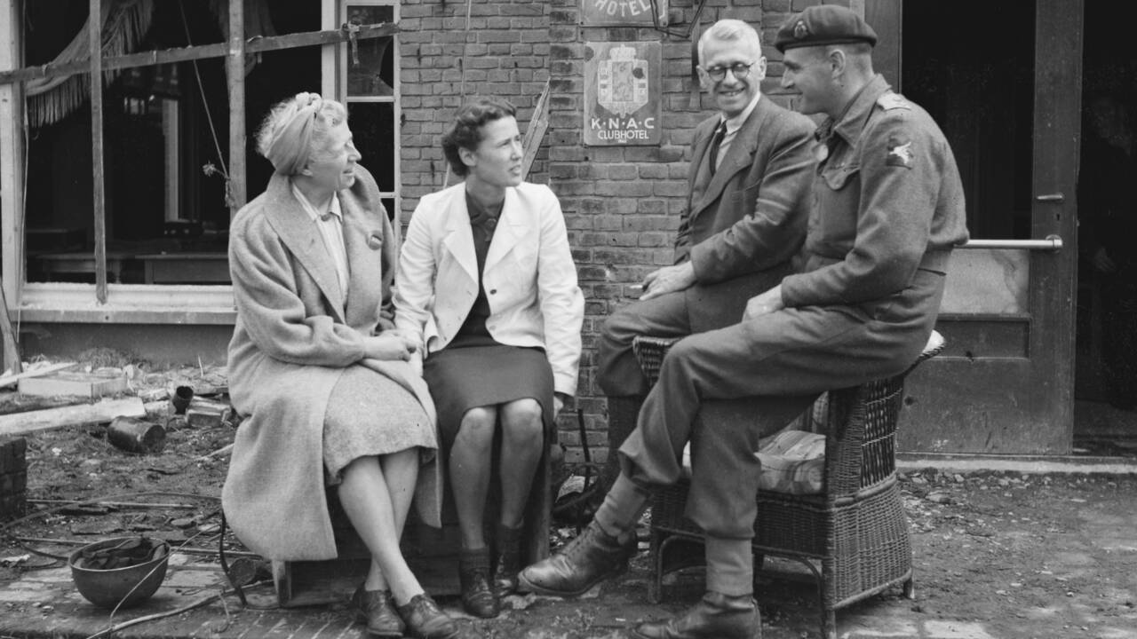 het bevrijdingsjaar | Arnhem en Oosterbeek nu decor voor oorlogsfilm | NOS