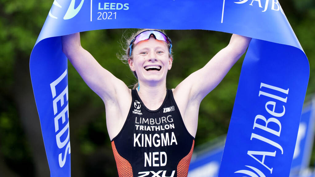 Triatlete Kingma verrast in Leeds met eerst winst in WK-serie