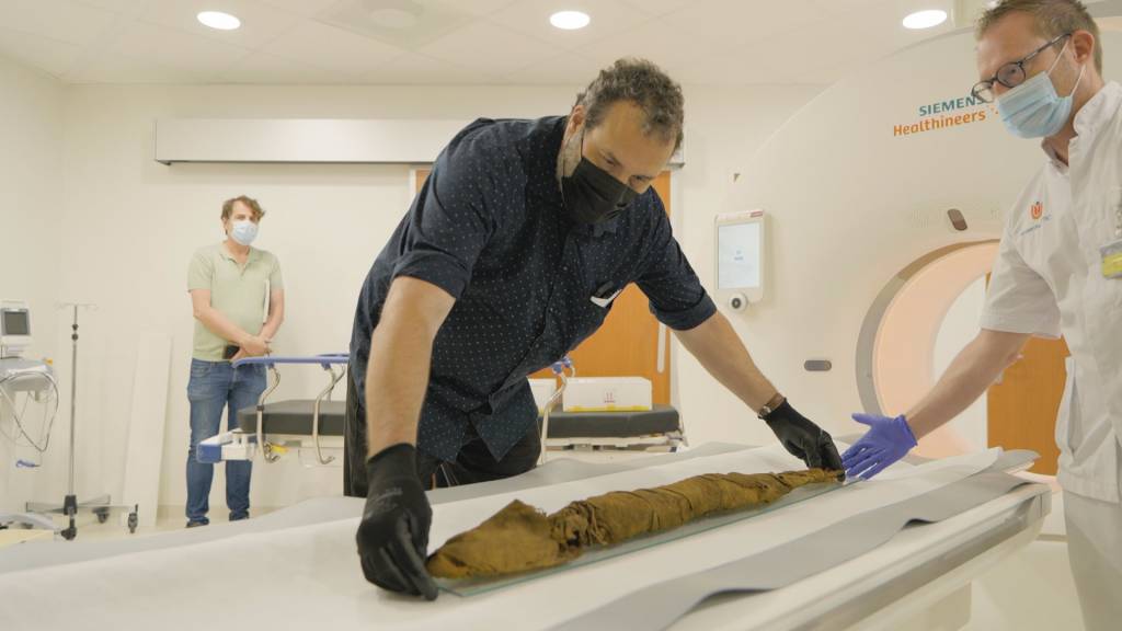 Eeuwenoude Egyptische dierenmummies in de scan