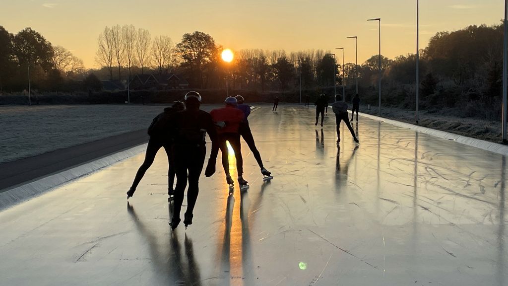 In Winterswijk wordt er nu al geschaatst