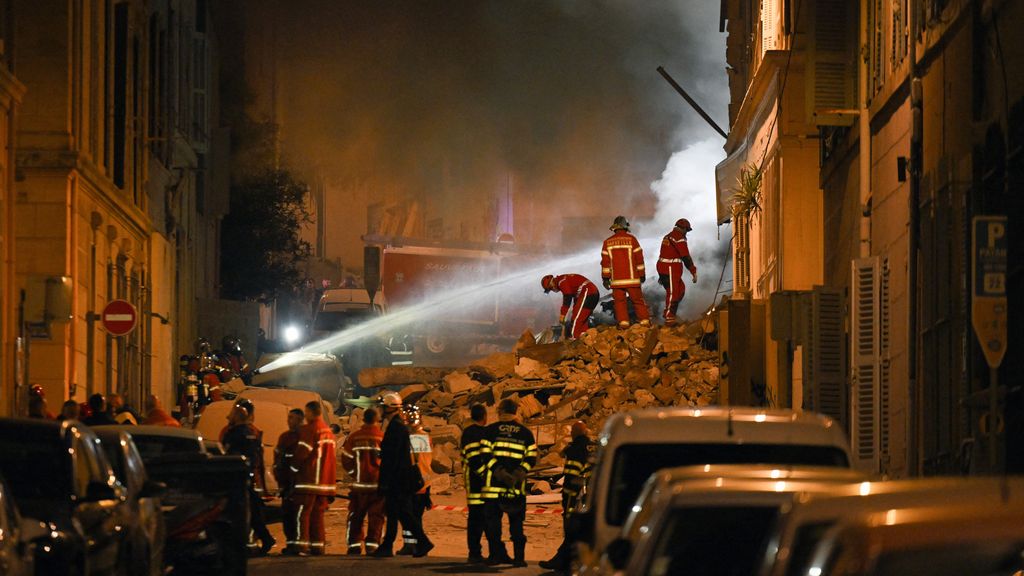 Gebouw Marseille ingestort, brand hindert zoektocht slachtoffers