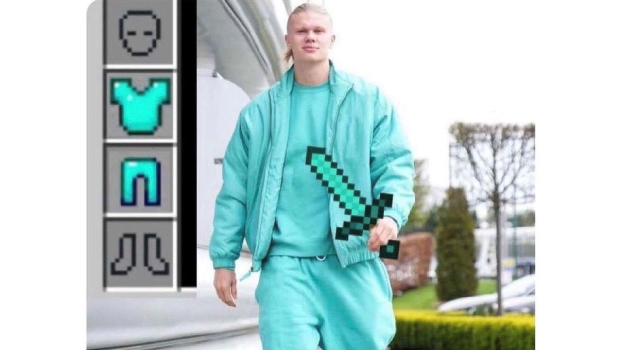 Erling Haaland speelt Minecraft: 'Ik voetbal, eet, game en slaap'