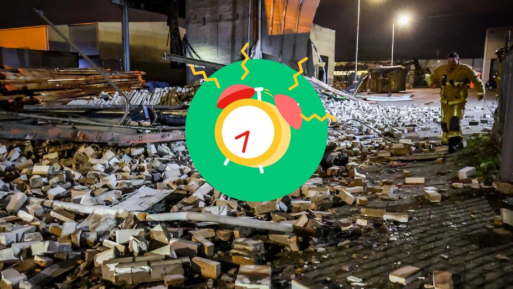 Nieuwswekker: Schade door storm Louis + Ajax wint