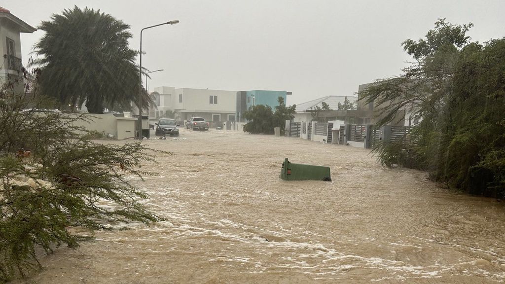 Overstromingen op Curaçao, schade aan nationaal park Jandino Asporaat