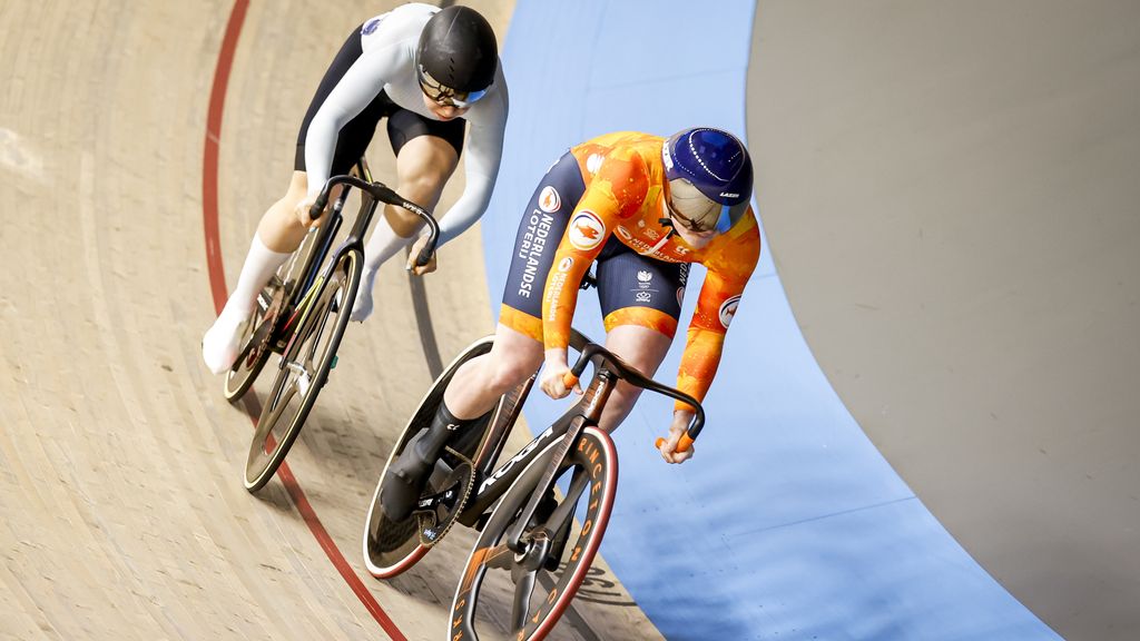 Van der Peet niet door naar kwartfinales sprint op EK baan, Van de Wouw wel
