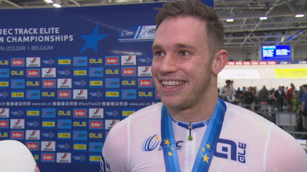 Oppermachtige Lavreysen pakt goud op de keirin, ook Europese titel Van der Peet