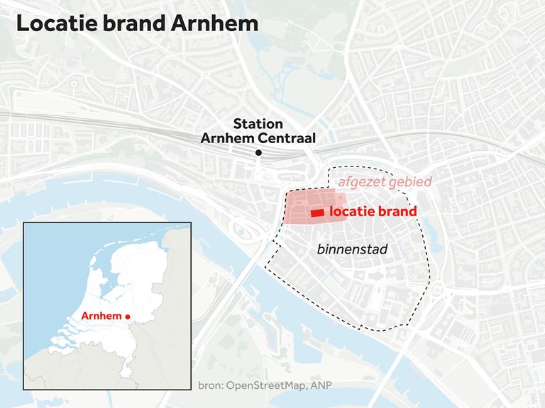 Brand Arnhem onder controle, tientallen bewoners vanavond niet naar huis