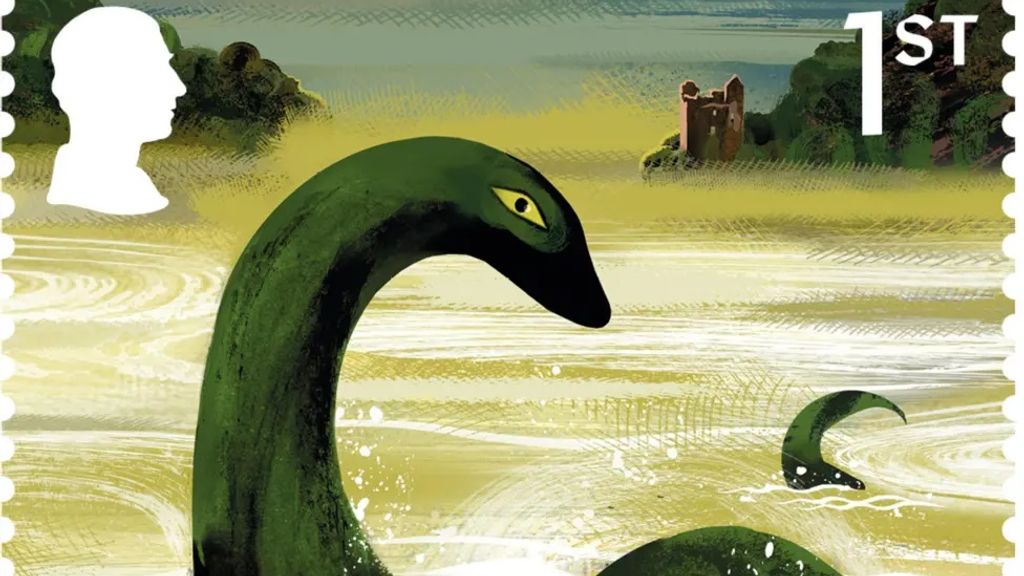 Monster van Loch Ness staat op nieuwe postzegel
