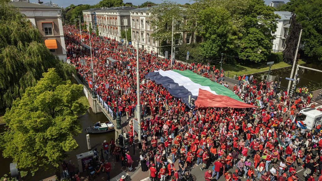 Massaal protest in Den Haag tegen Israël-standpunt kabinet rustig verlopen