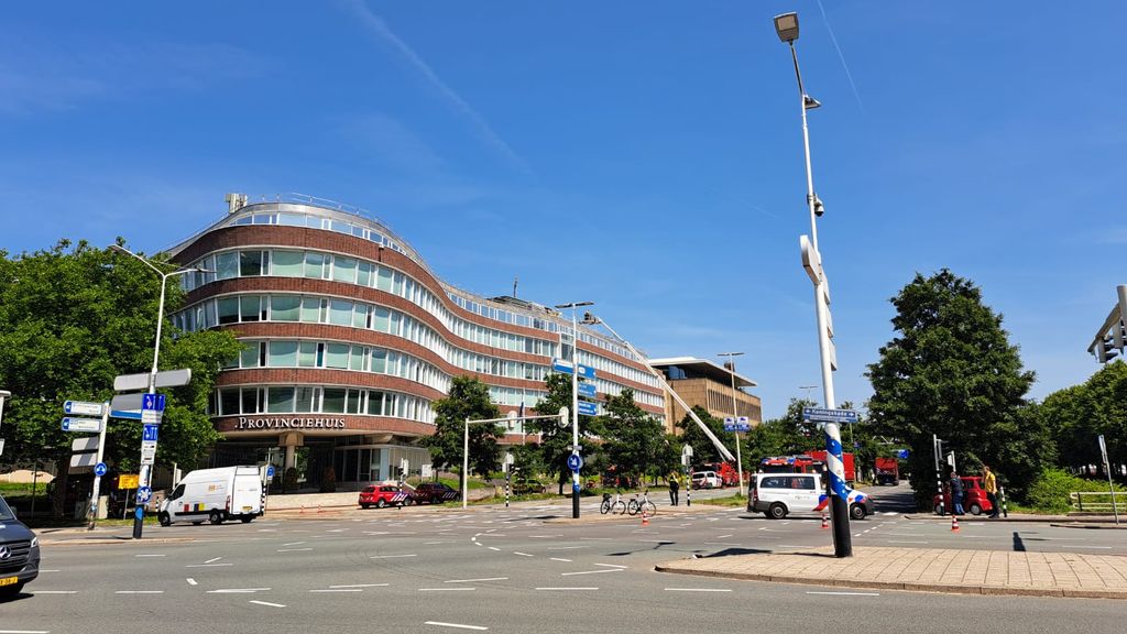 Brand uitgebroken in het provinciehuis van Zuid-Holland in Den Haag
