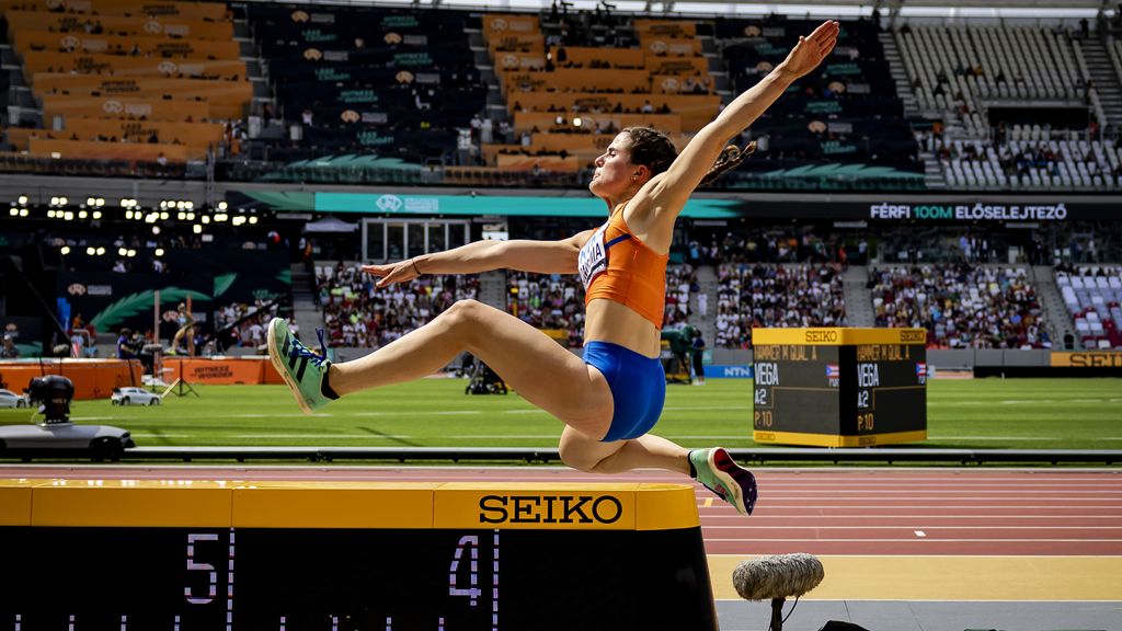 Pauline Hondema verbetert Nederlands record verspringen
