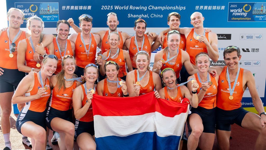 Roeiers tonen met vier WK-goud stevige basis: 'Hebben succesformule te ...