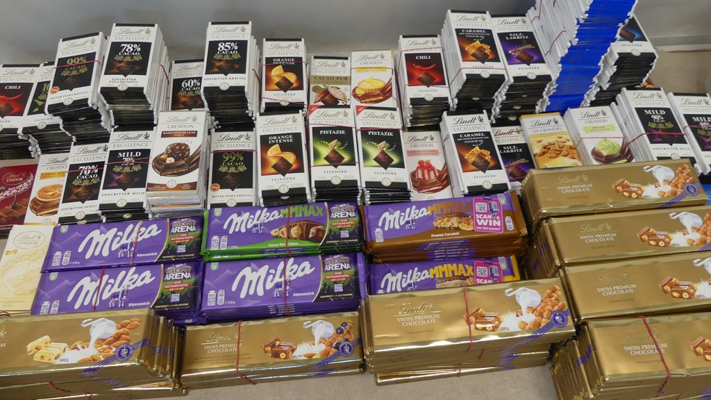 Duitse winkeldief gepakt met 113 kilo aan chocoladerepen
