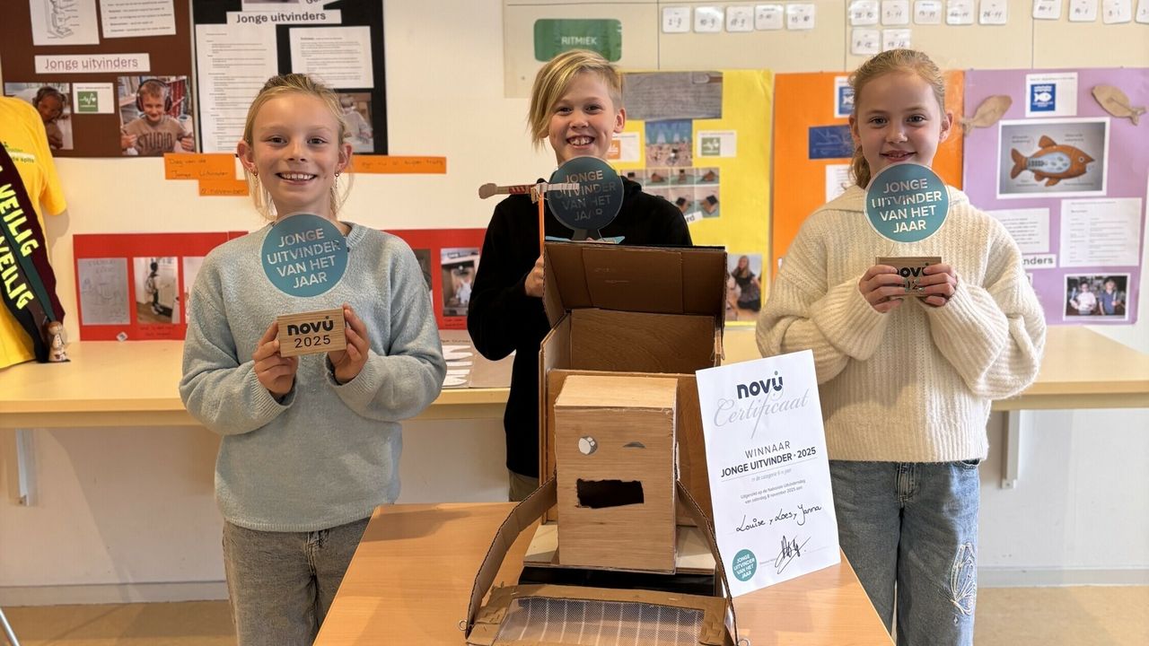 Louise, Loes en Janna winnen uitvinders-wedstrijd