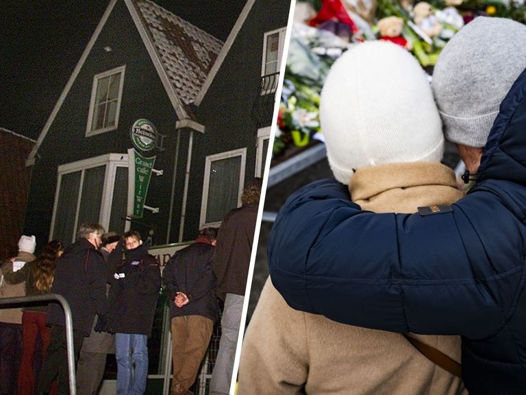 Volendam herdenkt brand in café 't Hemeltje van 25 jaar geleden