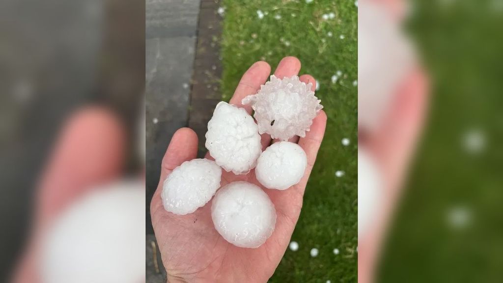 Noodweer in België: hagelstenen zo groot als pingpongballen